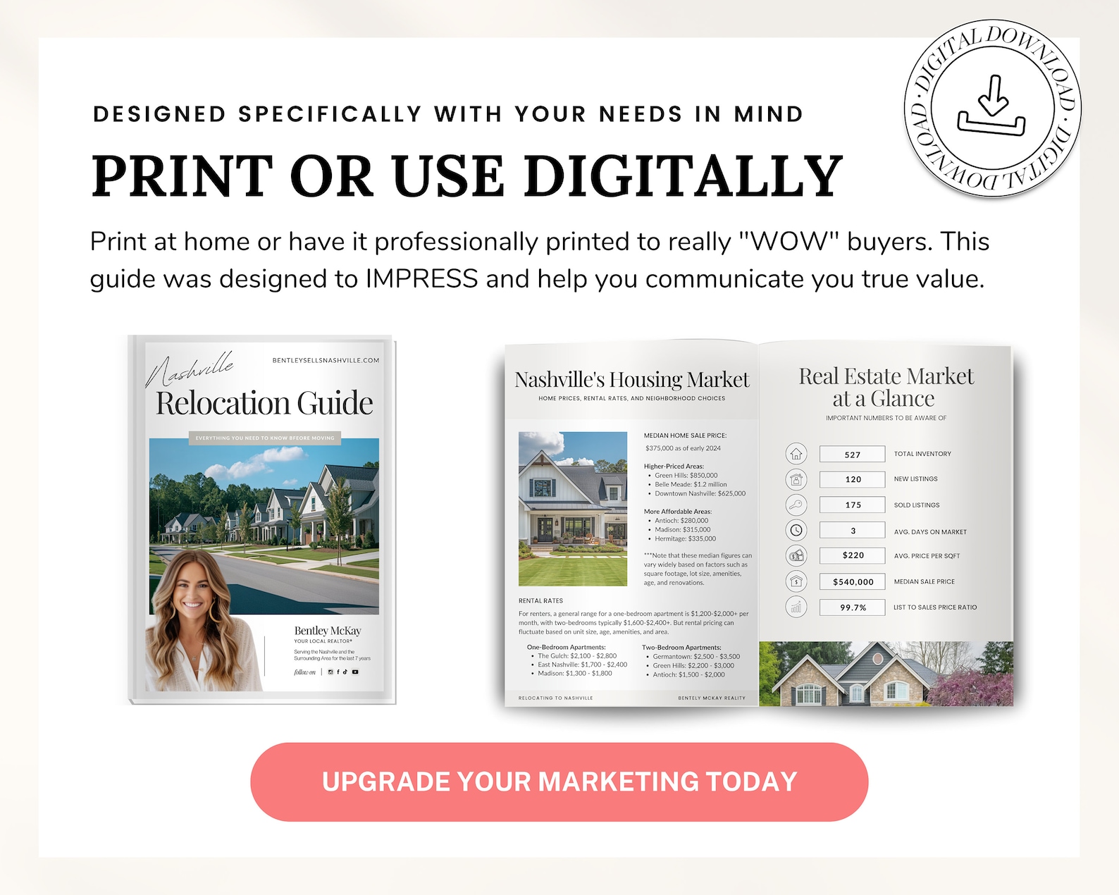 Real Estate Relocation Guide | Relocation Tool | City Welcome Template ...