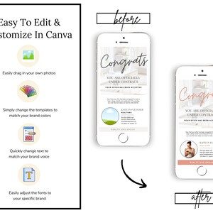 Digital Under Contract Congratulations Card | Real Estate Business Card ...