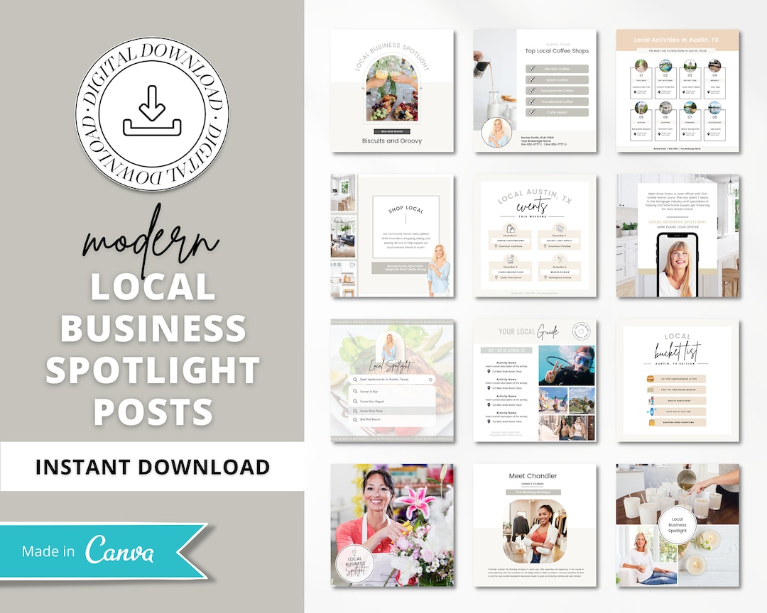 20 Local Business Spotlight Instagram Posts | Social Media for Agents ...