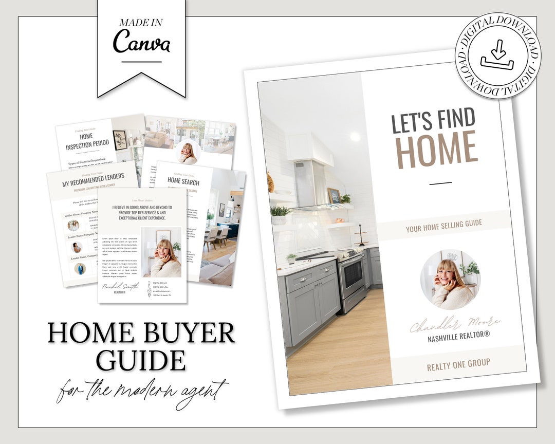 Real Estate Home Buyer Guide | Realtor Buyer Packet | Real Estate ...