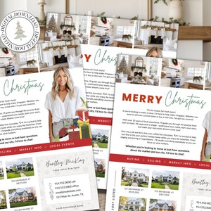 Christmas Real Estate Flyer | Real Estate Marketing | Canva Template ...