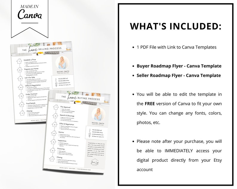Home Seller Roadmap Guide | Buyer Roadmap Guide | Seller Flyer | Home ...