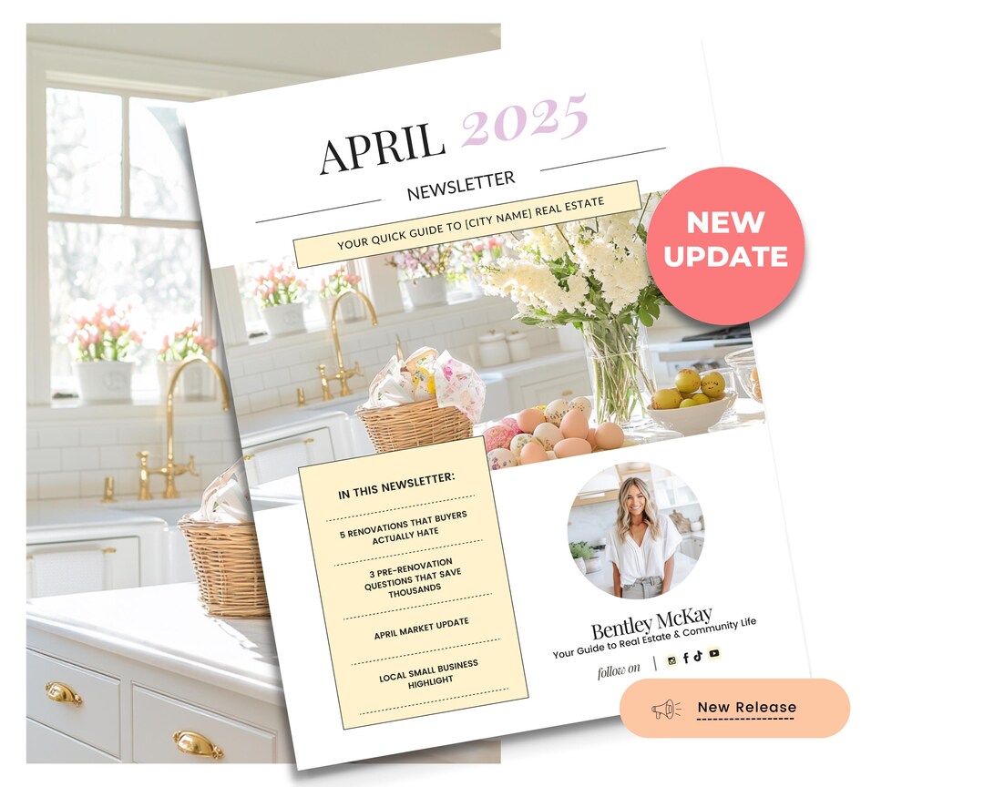 April Real Estate Newsletter | Real Estate Marketing | Monthly Real ...
