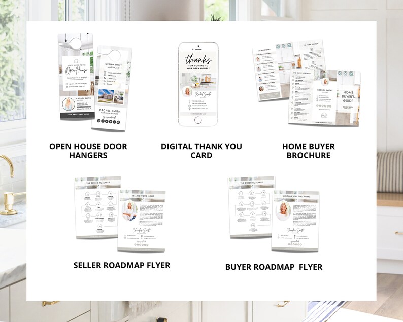 Open House Bundle | Real Estate Marketing Materials | Open House Sign ...