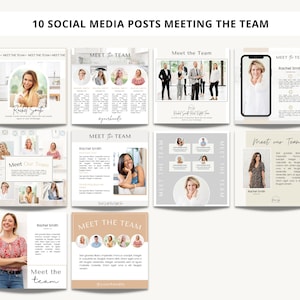 Vol 1 | 10 Meet the Team Social Media Posts | Real Estate Instagram ...