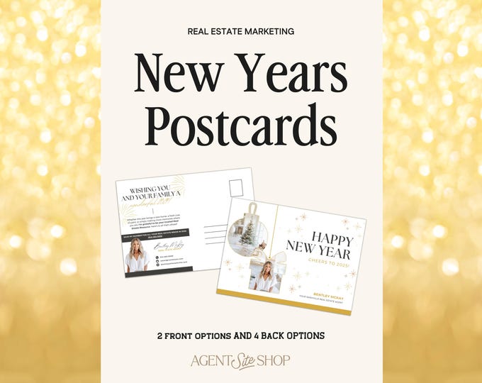 Set of New Year, New Home Mailers Envelopes Included New Year Real ...