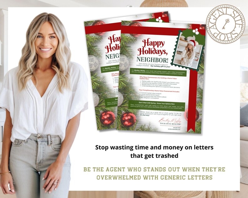 Christmas Real Estate Flyer | Holiday Real Estate Marketing | Canva ...