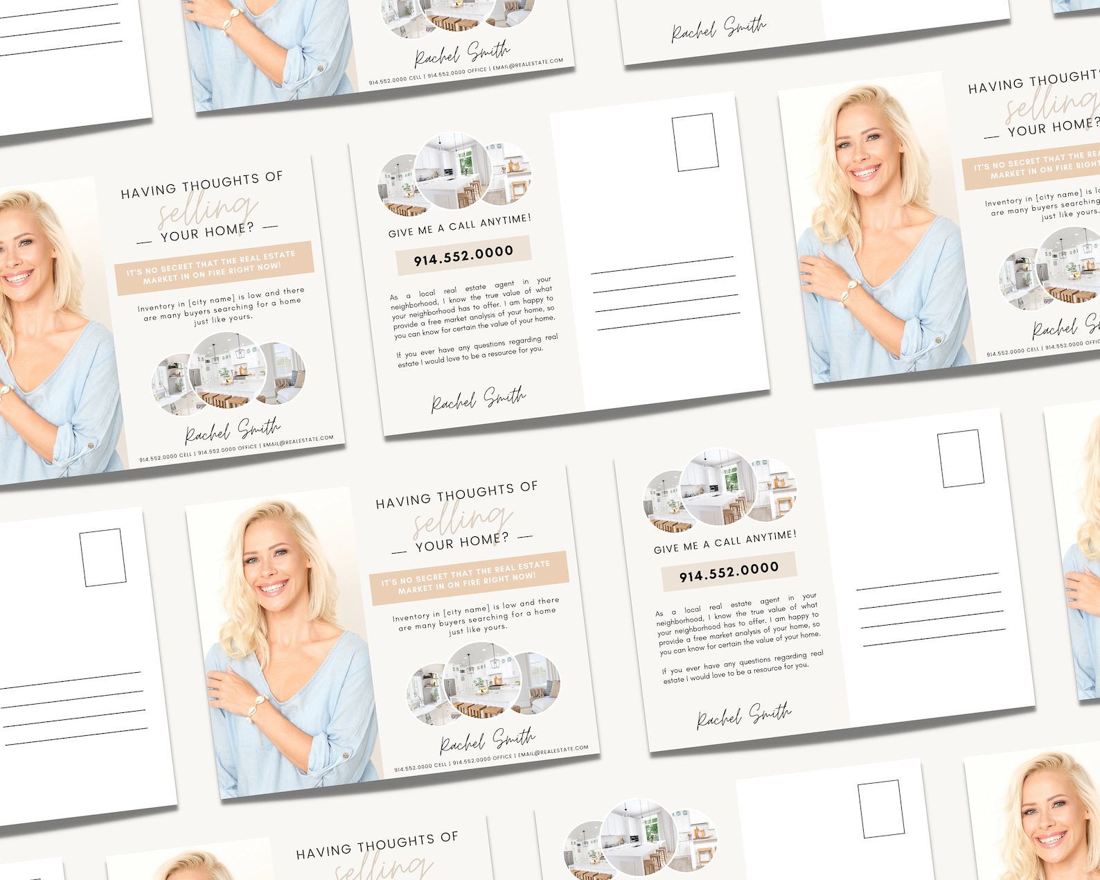 Real Estate Postcard Canva Template | Printable Real Estate Marketing ...