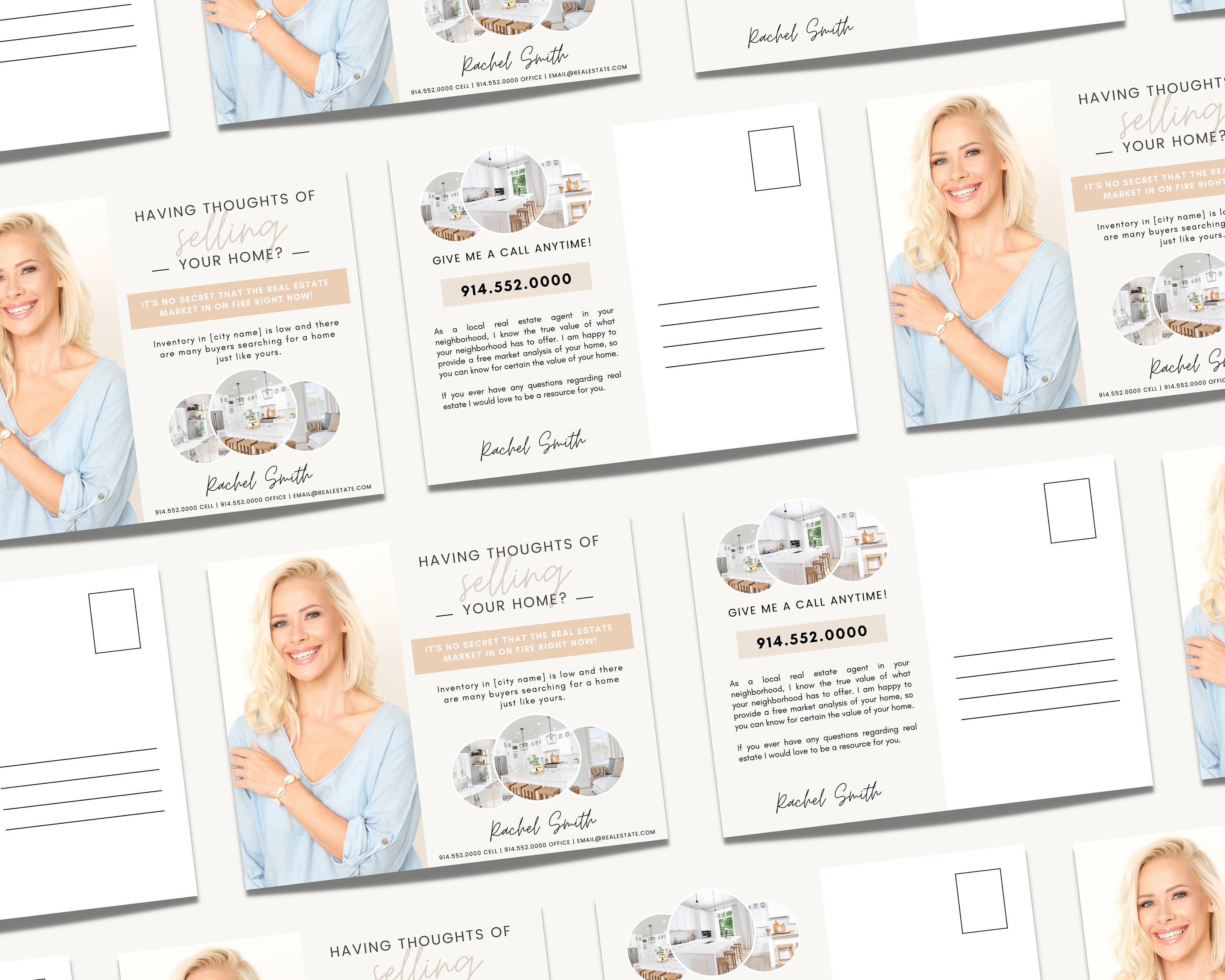 Real Estate Postcard Canva Template | Printable Real Estate Marketing ...