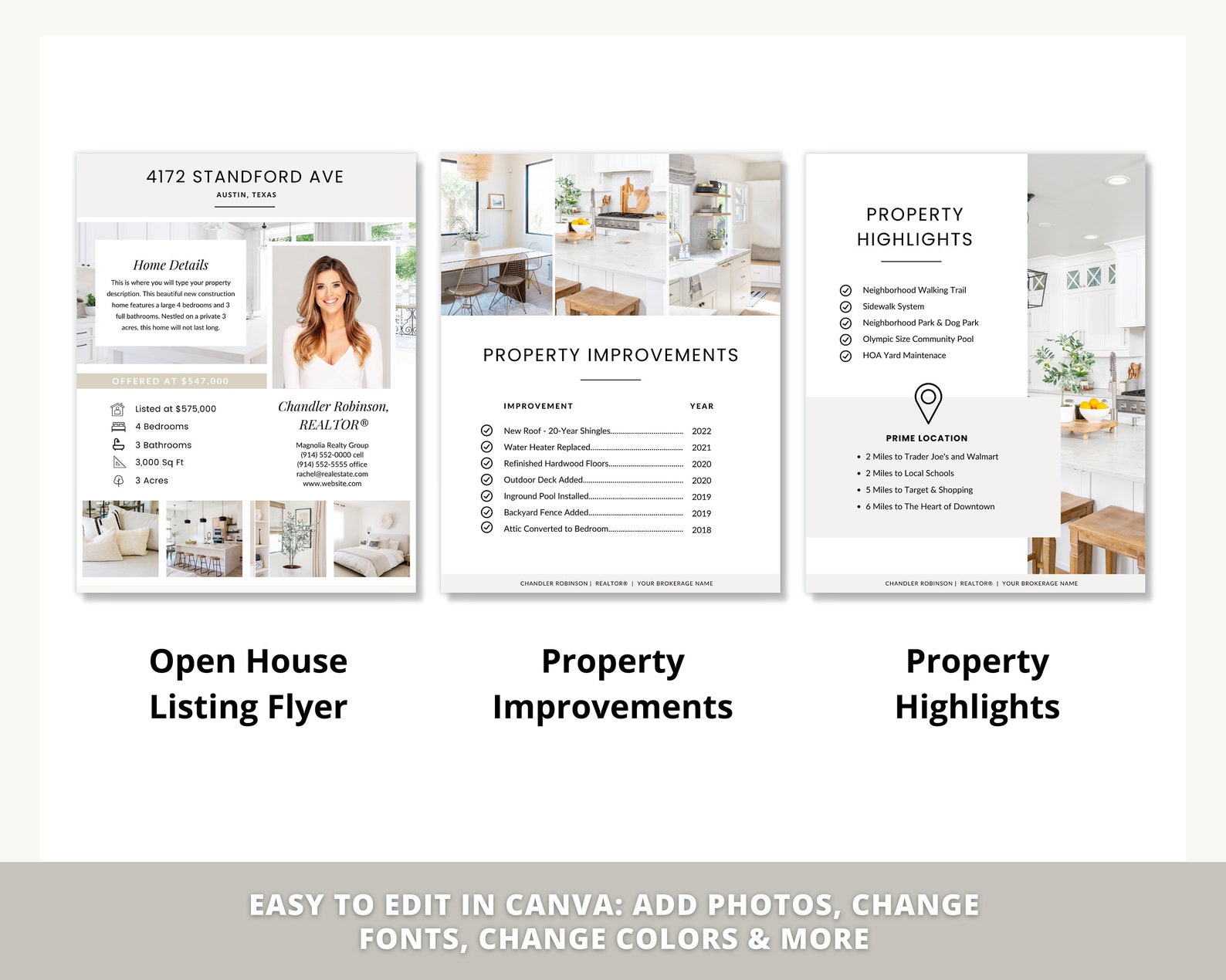 Open House Packet Listing Flyer Open House Sign in Sheet - Etsy