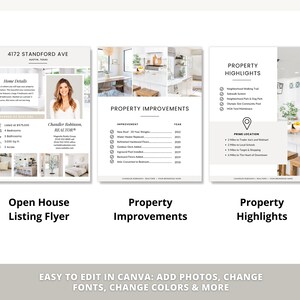 Open House Packet | Listing Flyer | Open House Sign in Sheet | Real ...