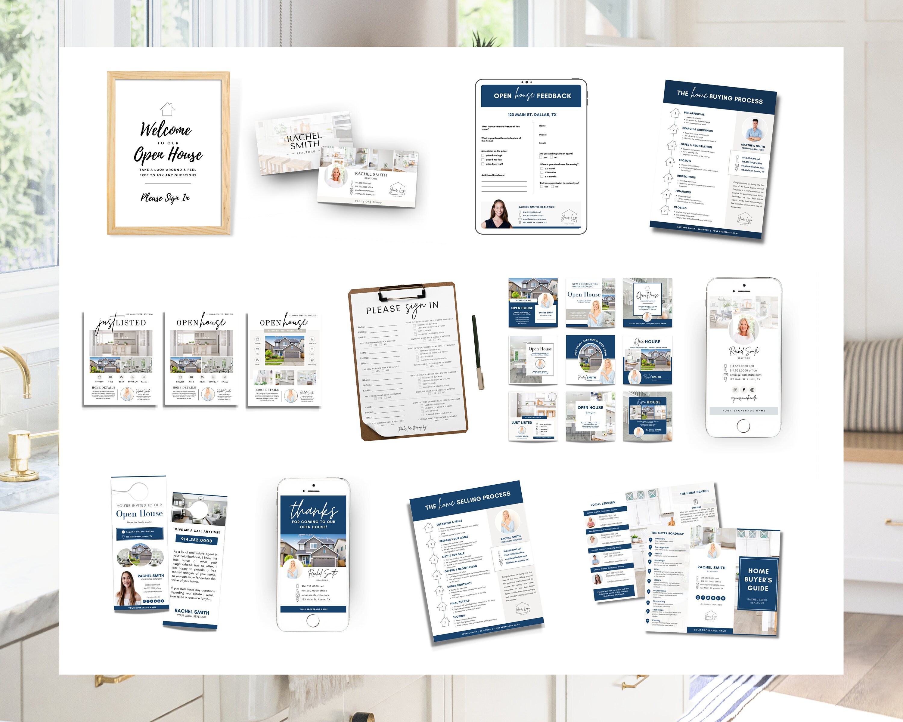 Open House Bundle Real Estate Marketing Materials Open | Etsy