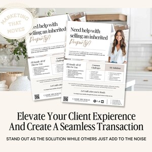 Probate Real Estate Flyer Template | Inherited Property Marketing ...