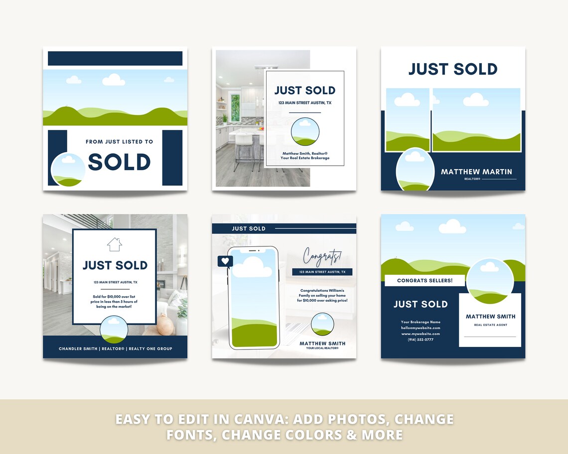 20 Just Sold Social Media Posts | Listing Updates | Real Estate ...