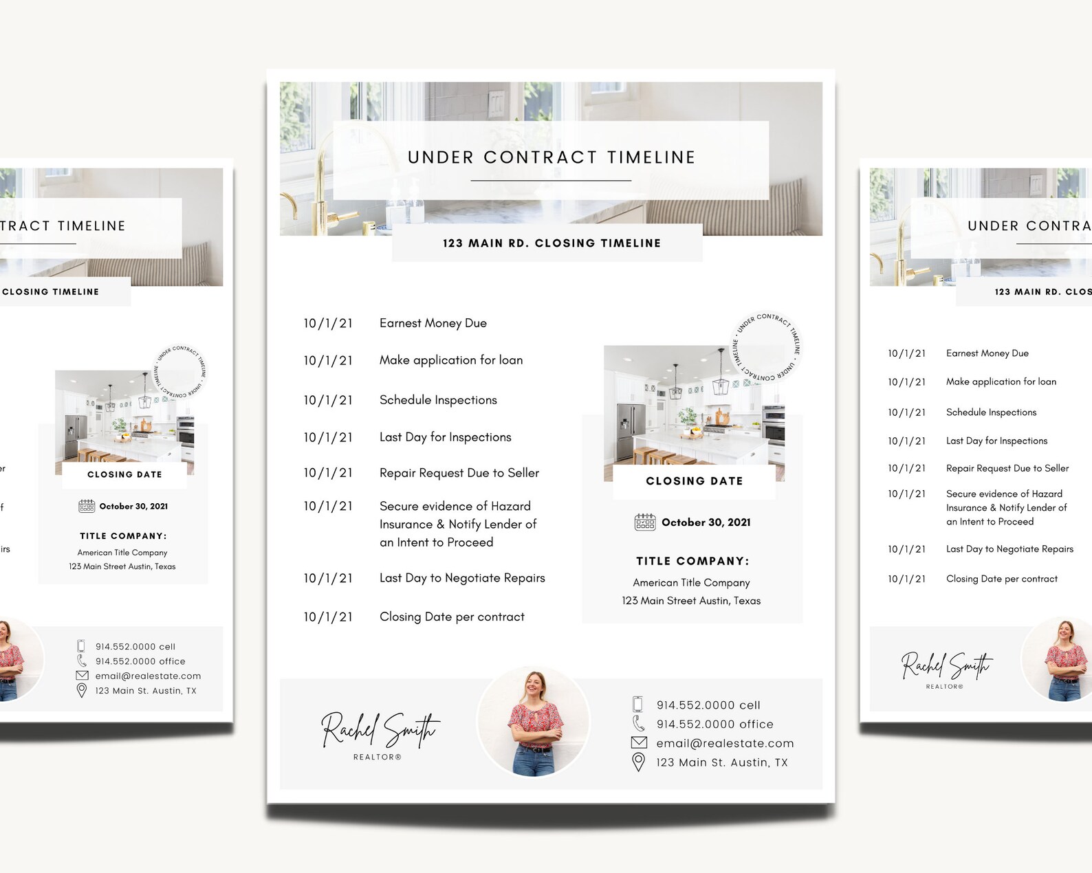 Under Contract Checklist for Agents Real Estate Template | Etsy