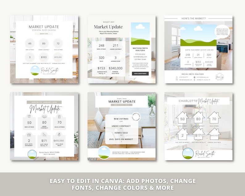 13 Market Update Instagram Posts | Real Estate Social Media Posts ...