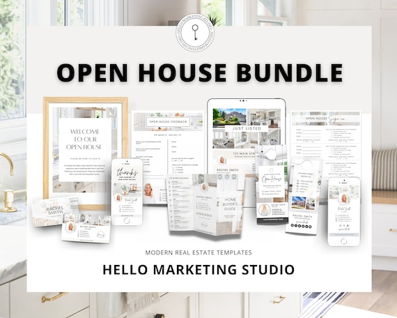 Open House Bundle Real Estate Marketing Materials Open - Etsy