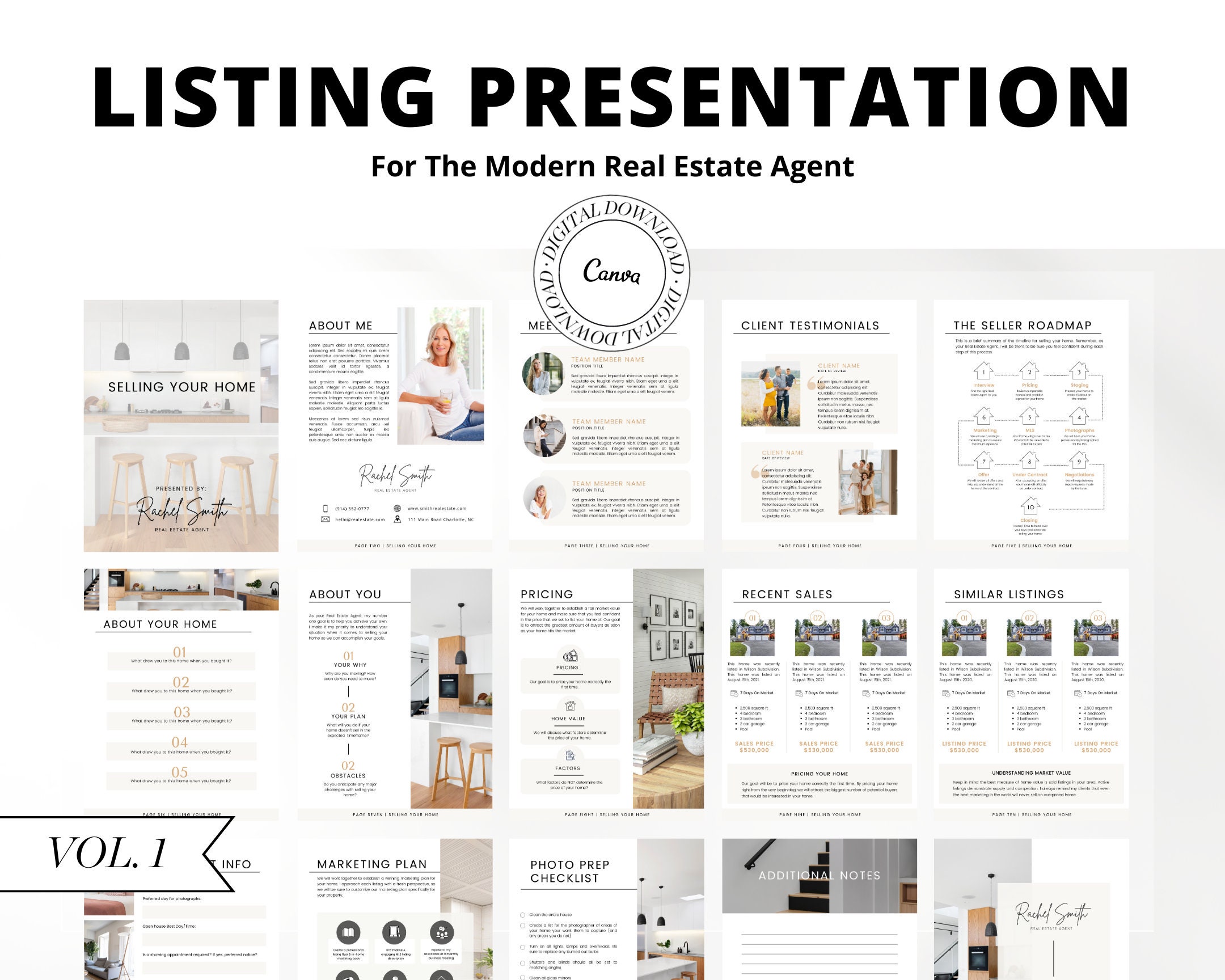 Vol 1 | 15 Page Real Estate Listing Presentation | Real Estate ...