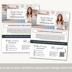 New Brokerage Flyer | Changing Brokerages Announcement | Editable Canva ...