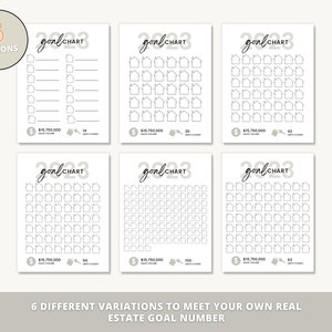 Real Estate Goal Chart Printable Real Estate Goal Tracker - Etsy