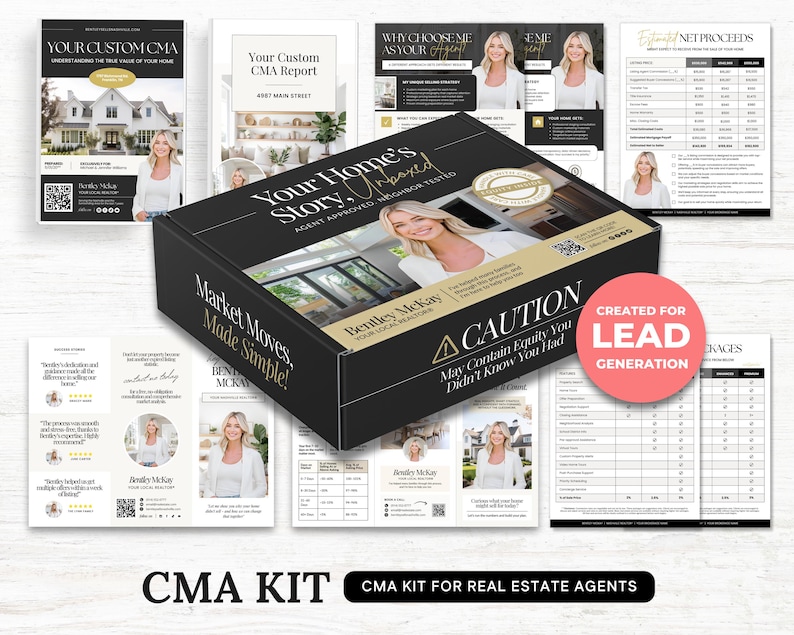CMA Kit for Real Estate Agents | Real Estate CMA | Listing Presentation ...