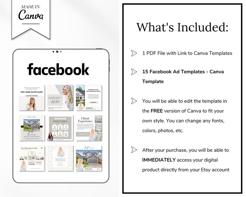 Real Estate Facebook Ad | Real Estate Ads | Facebook Ad Template ...