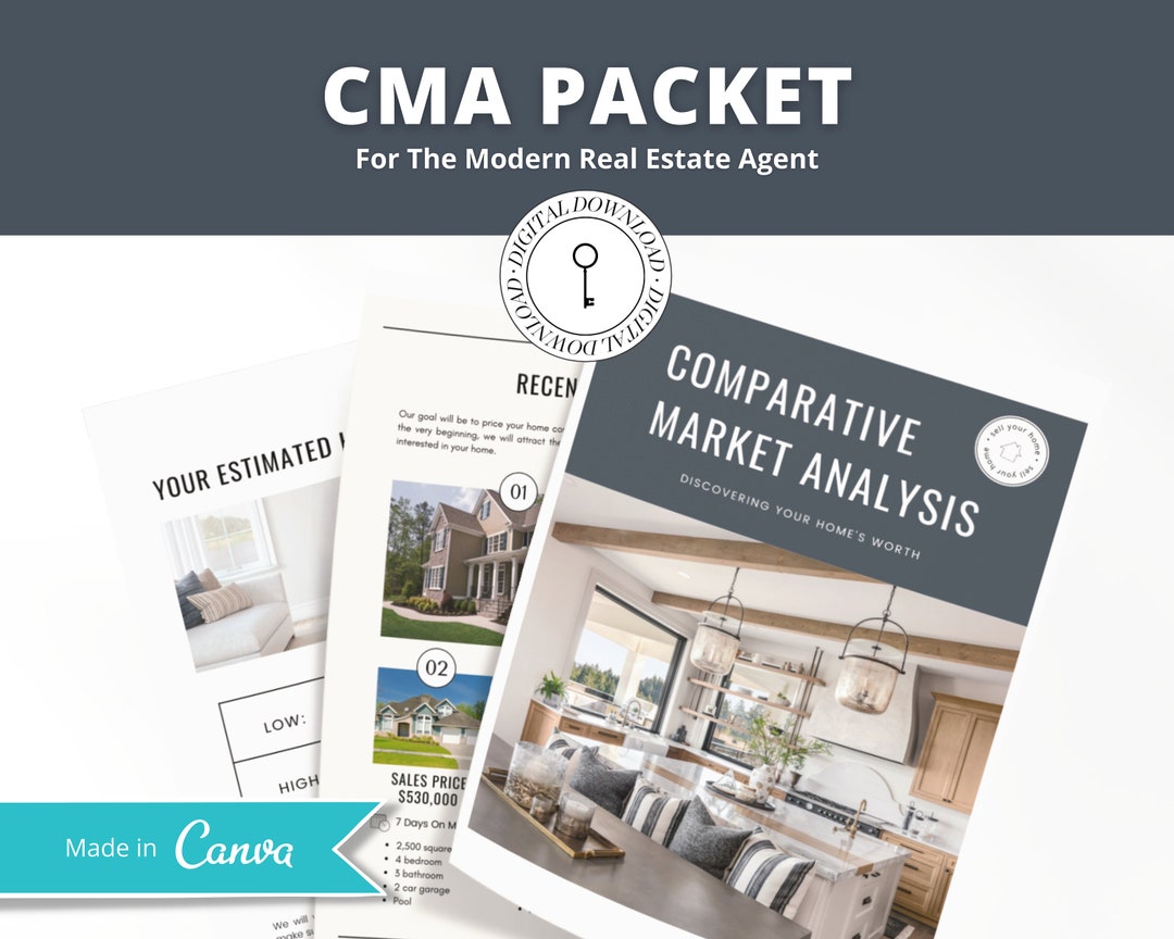 CMA Packet for Real Estate | Comparative Market Analysis | Listing ...