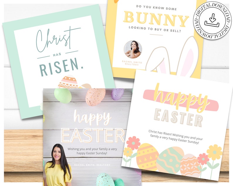 Easter Real Estate Instagram Posts Real Estate Agent - Etsy