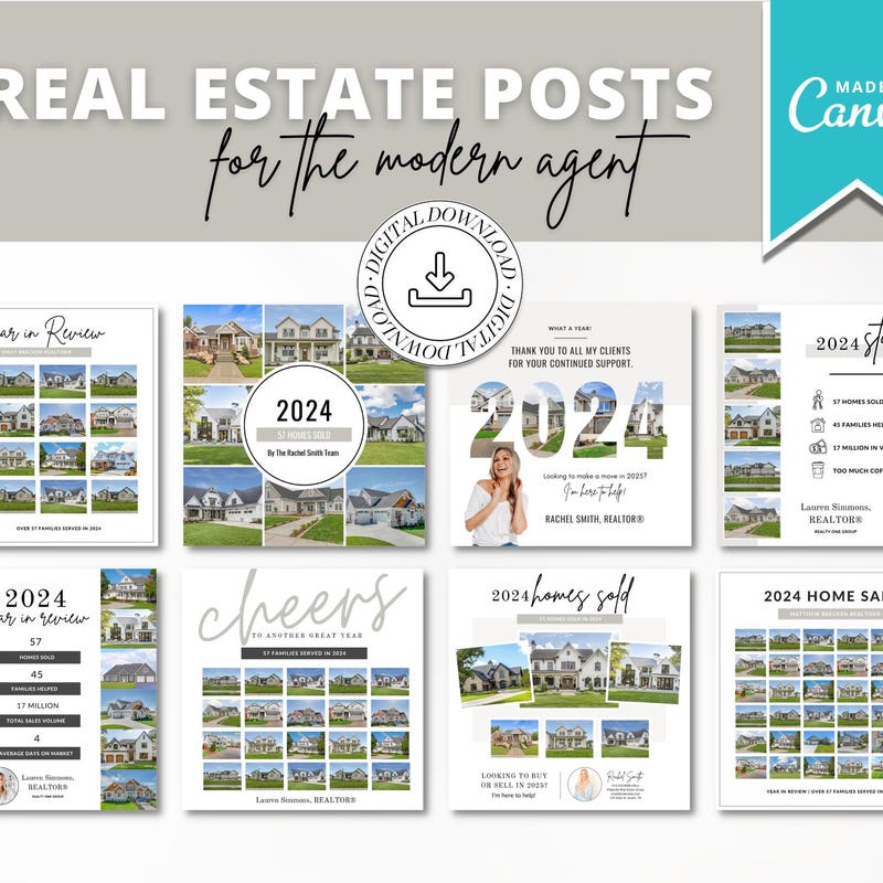 New Years Real Estate Mailers - Etsy