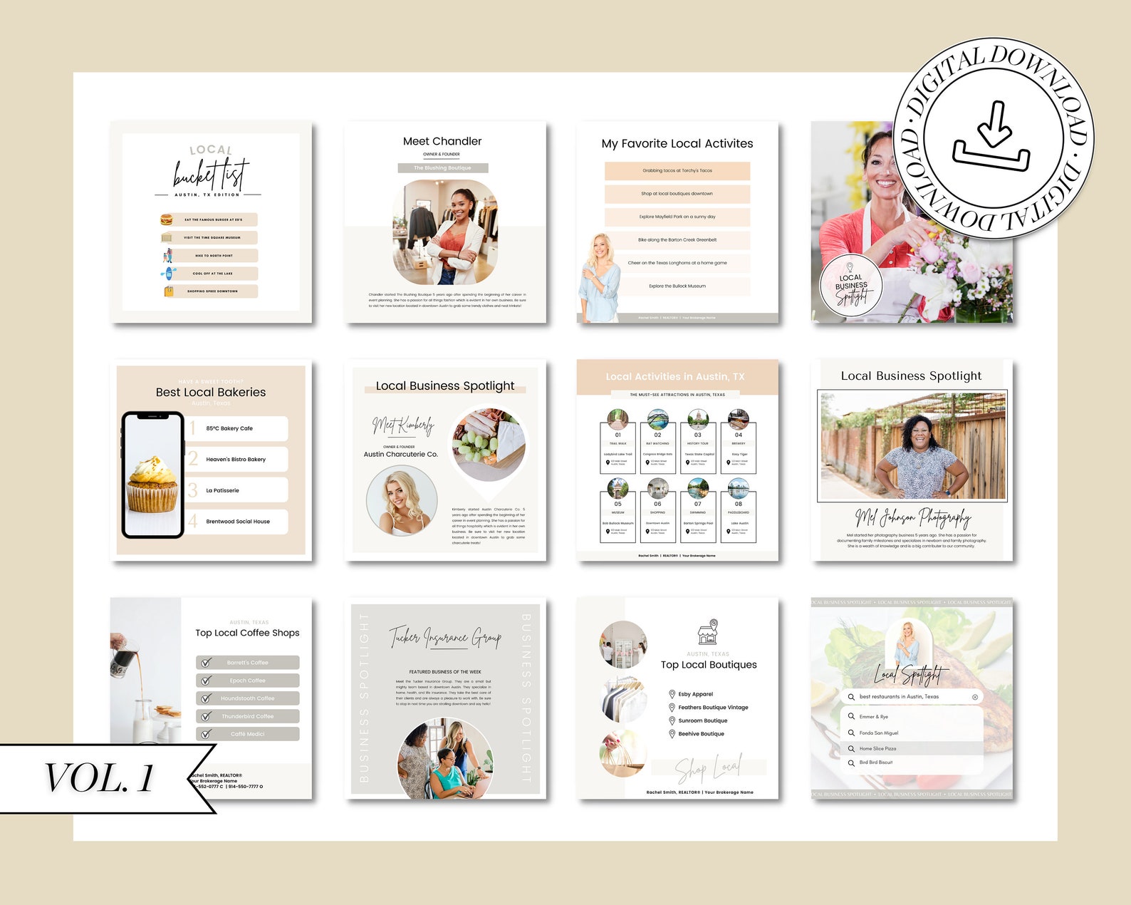 20 Local Business Spotlight Instagram Posts | Social Media for Agents ...