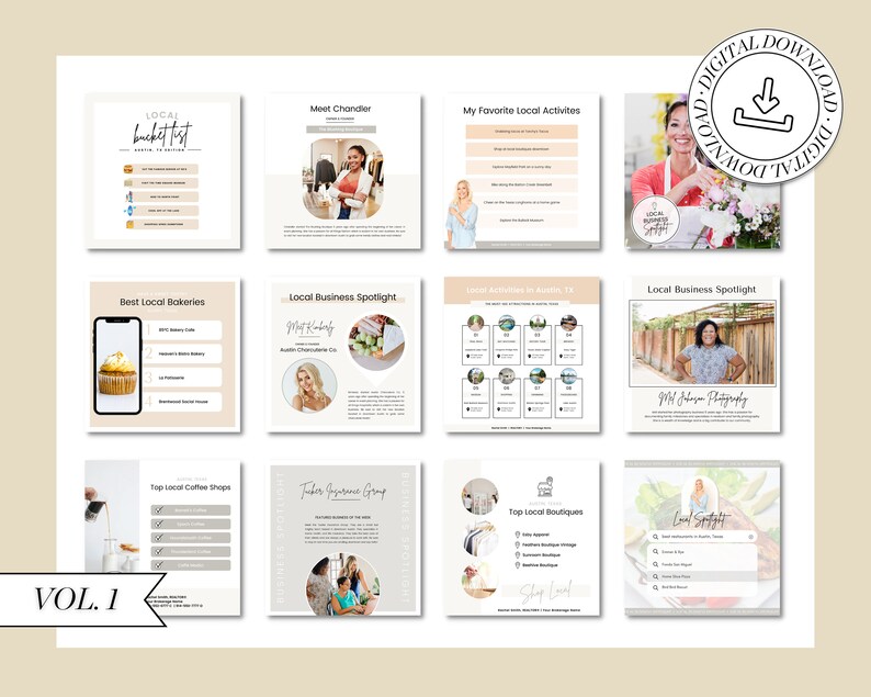 20 Local Business Spotlight Instagram Posts | Social Media for Agents ...