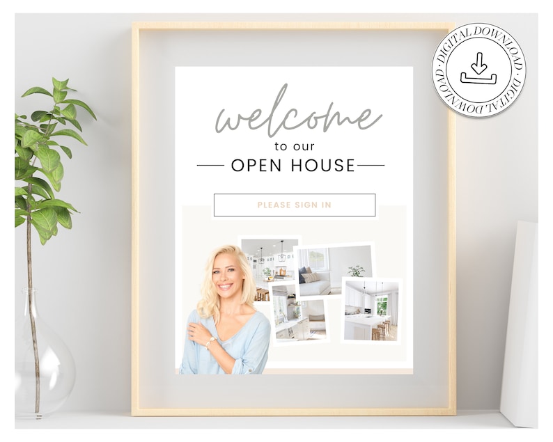 Printable Open House Real Estate Welcome Sign Real Estate - Etsy