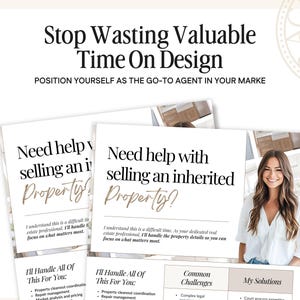 Probate Real Estate Flyer Template | Inherited Property Marketing ...