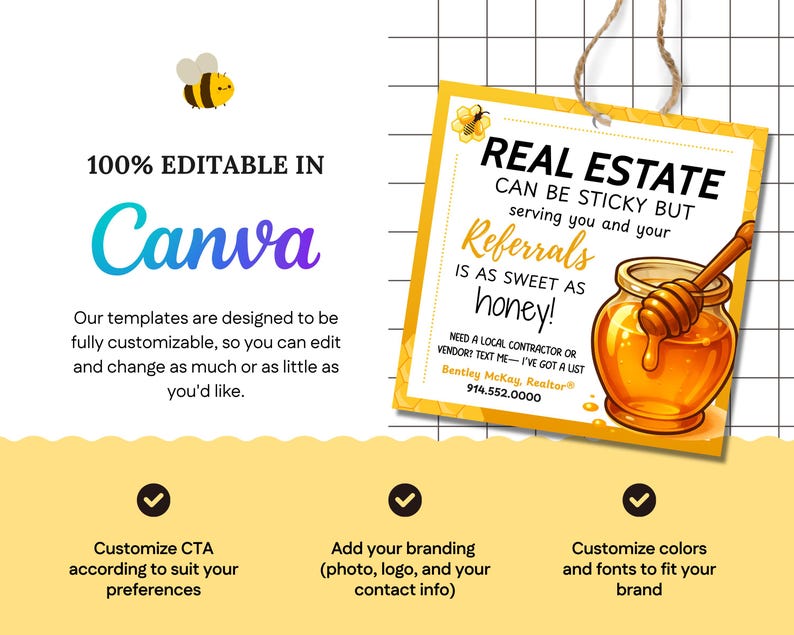 Real Estate Referral Pop-by | Real Estate Can Be Sticky | Real Estate ...