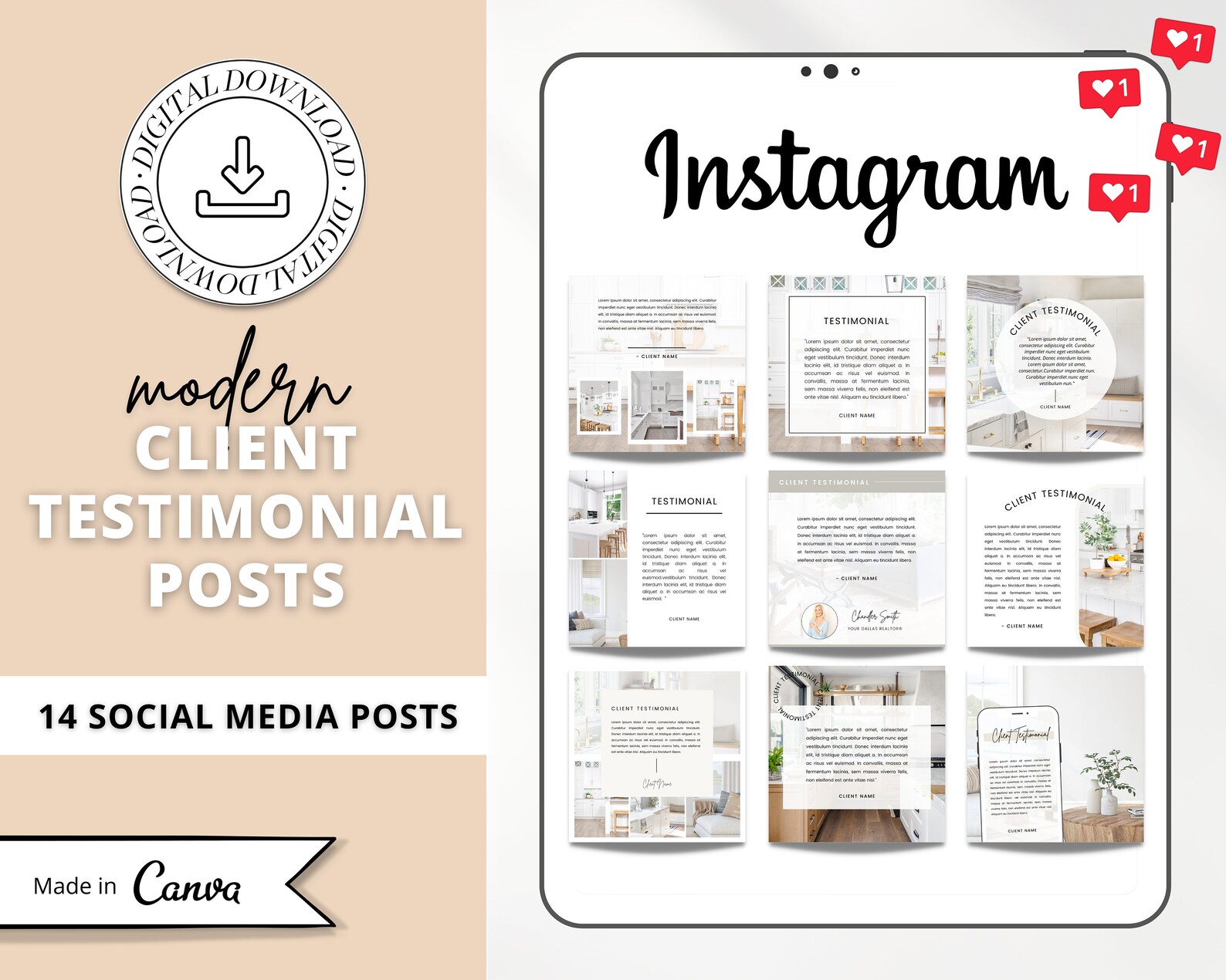 Vol 1 | Client Testimonial Posts | Client Reviews | Instagram Posts ...