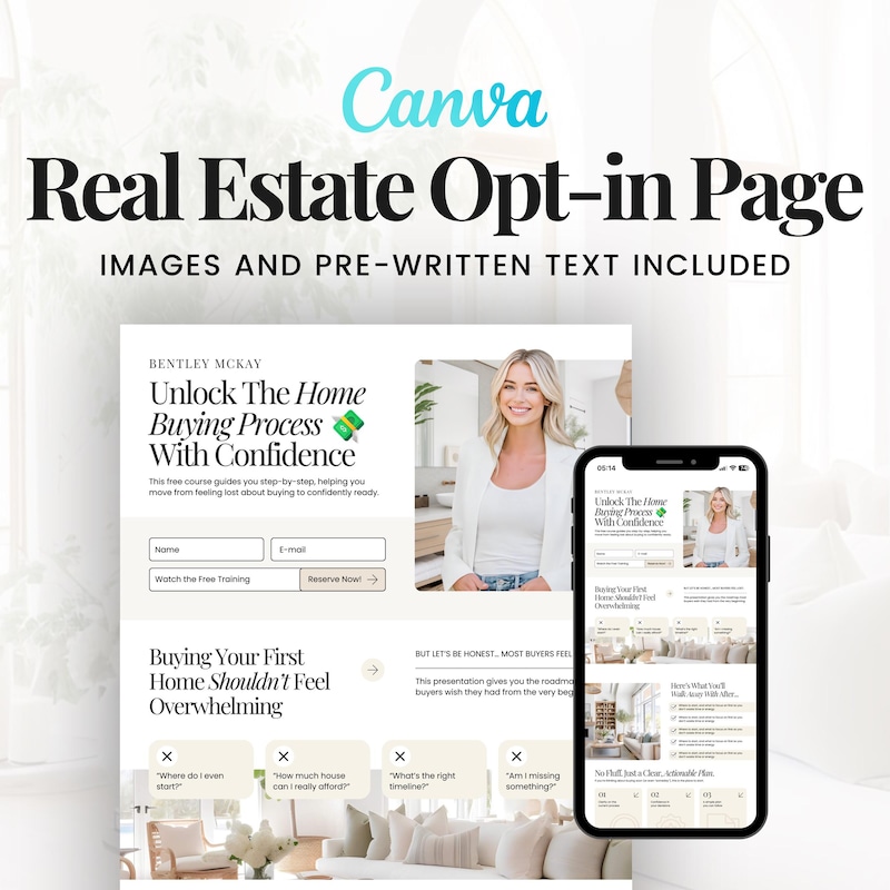 Real Estate Funnel Page - Etsy