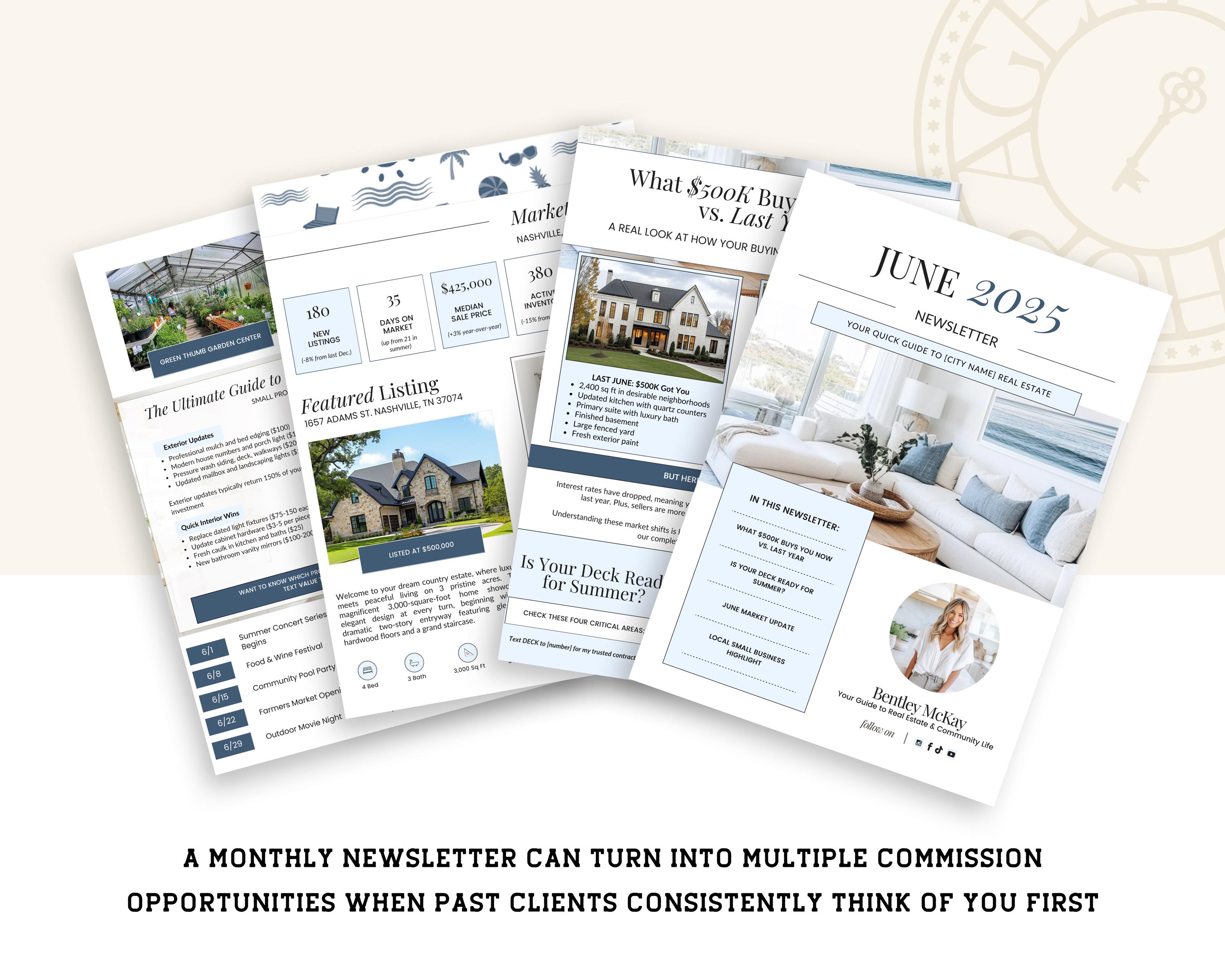 June Real Estate Newsletter | Real Estate Marketing | Monthly Real ...