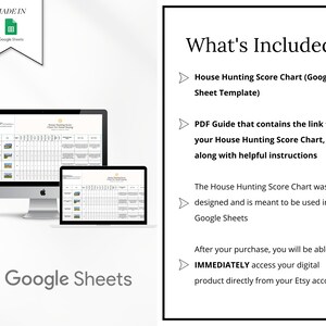 House Hunting Score Chart | House Hunting Schedule | Home Buyer Ranking ...