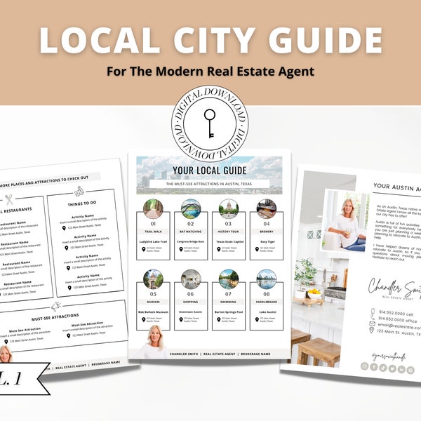 Canva City Guide Template - Etsy