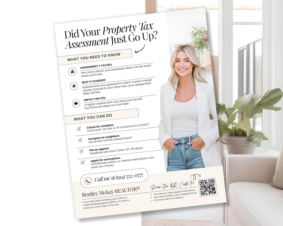 Property Tax Assessment Flyer | Neighborhood Farming Flyer ...