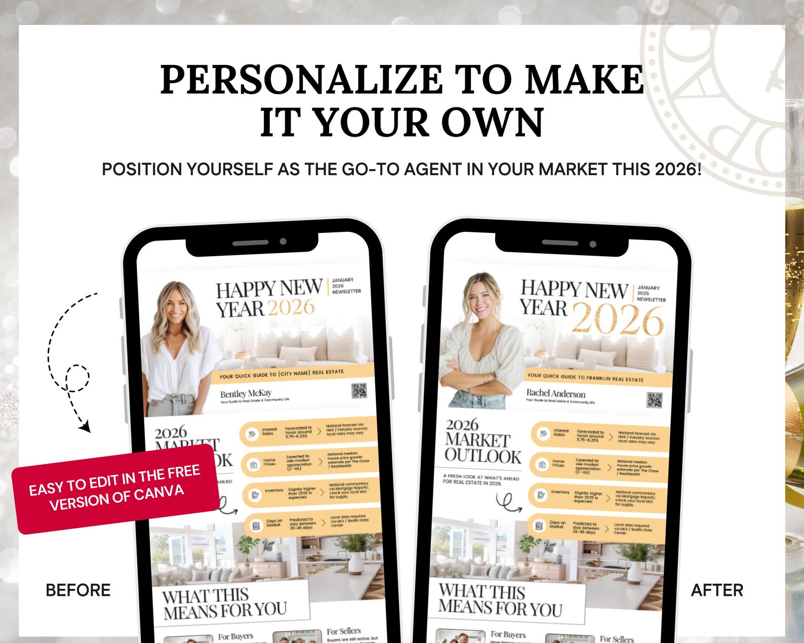 2026 New Year Email Template for Realtors | January Email Newsletter ...