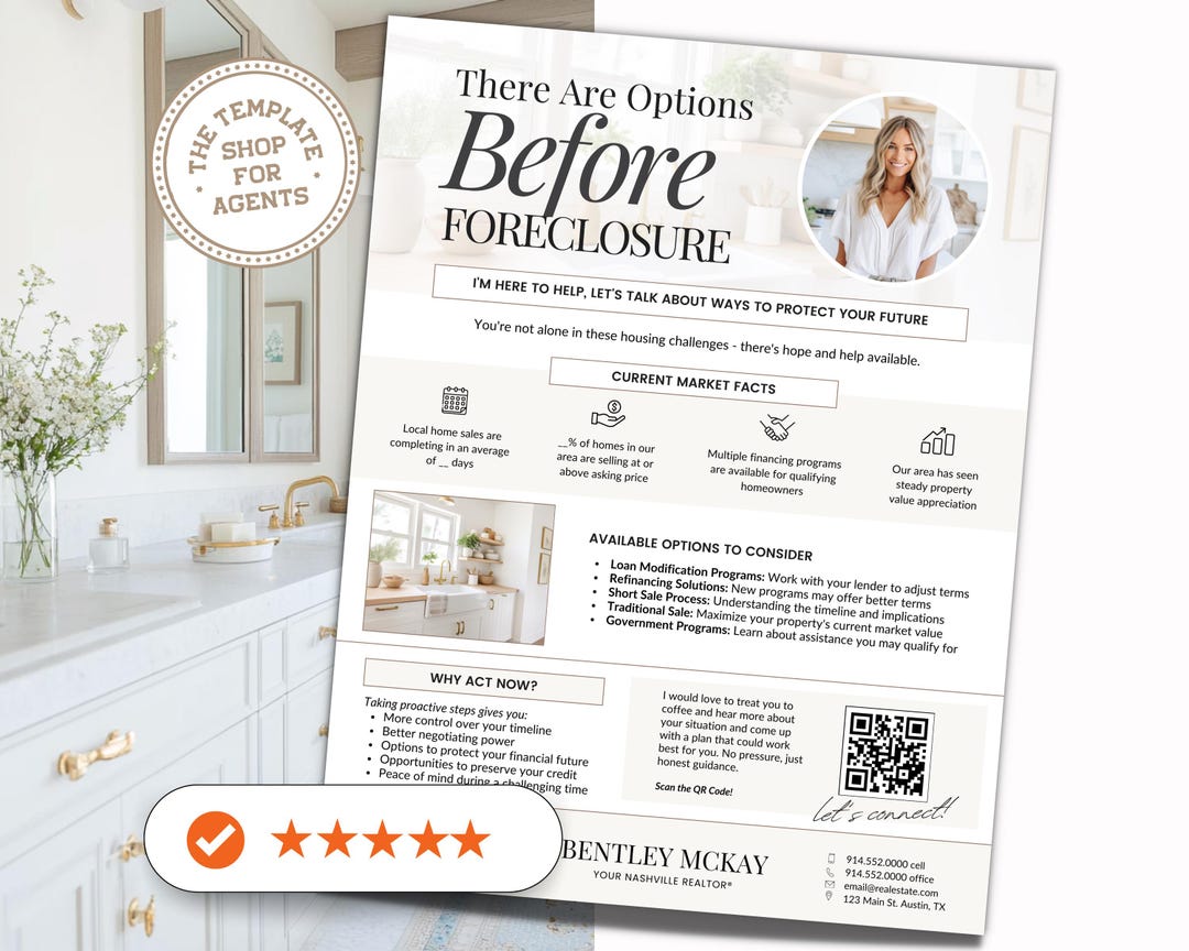 Foreclosure Real Estate Flyer | Real Estate Marketing | Canva Template ...