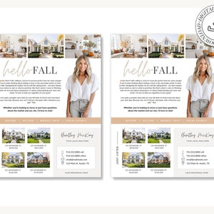 Fall Real Estate Flyer | Real Estate Marketing | Canva Template | Real ...