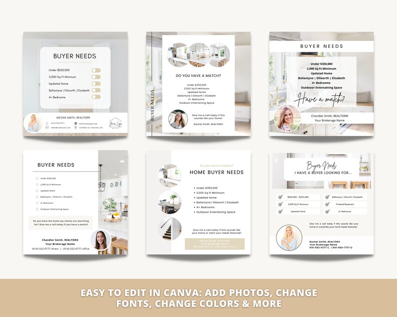 Real Estate Social Media Posts | Buyer Needs Real Estate Instagram Post ...