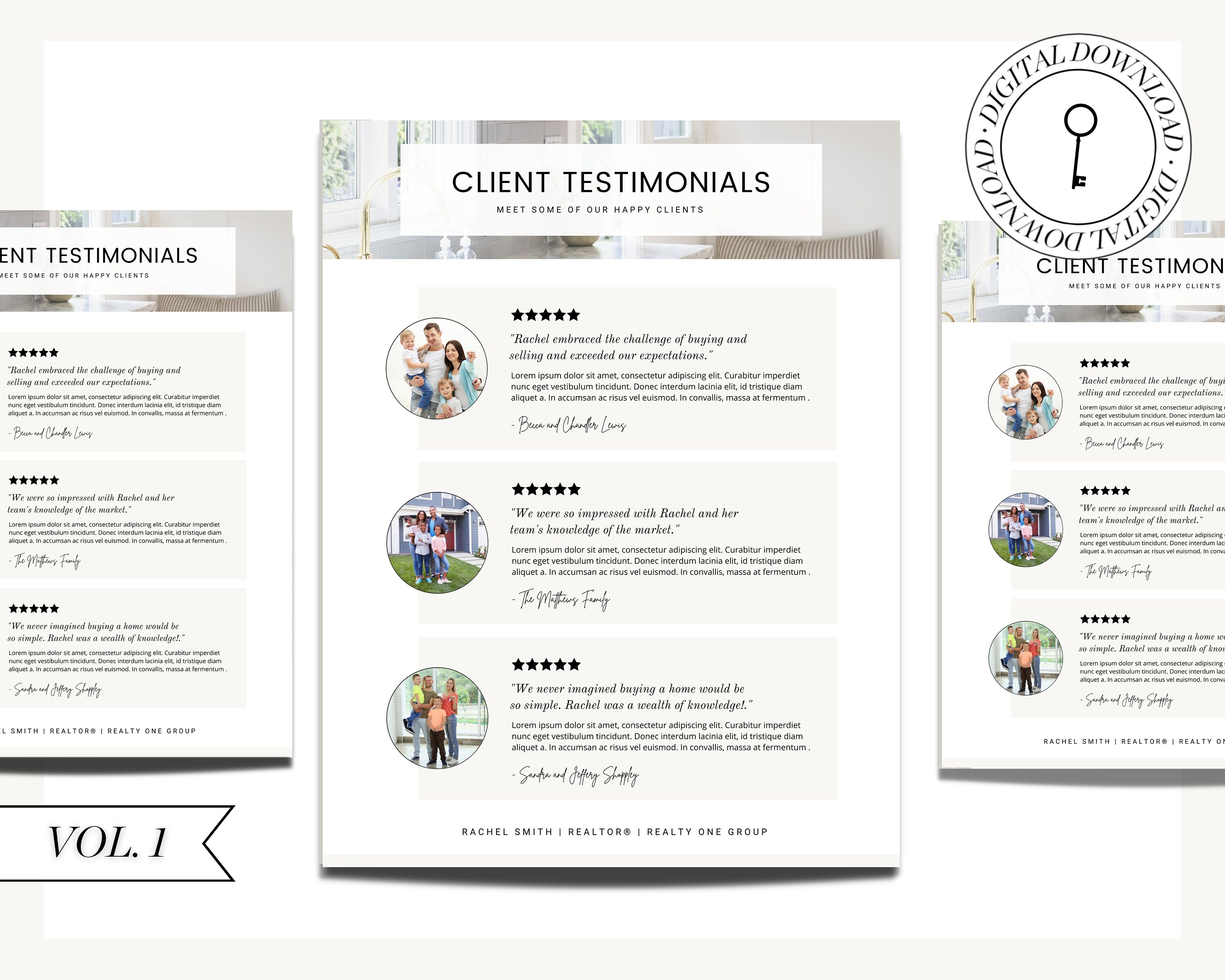 Real Estate Testimonials Flyer | Real Estate Marketing | Client Reviews ...