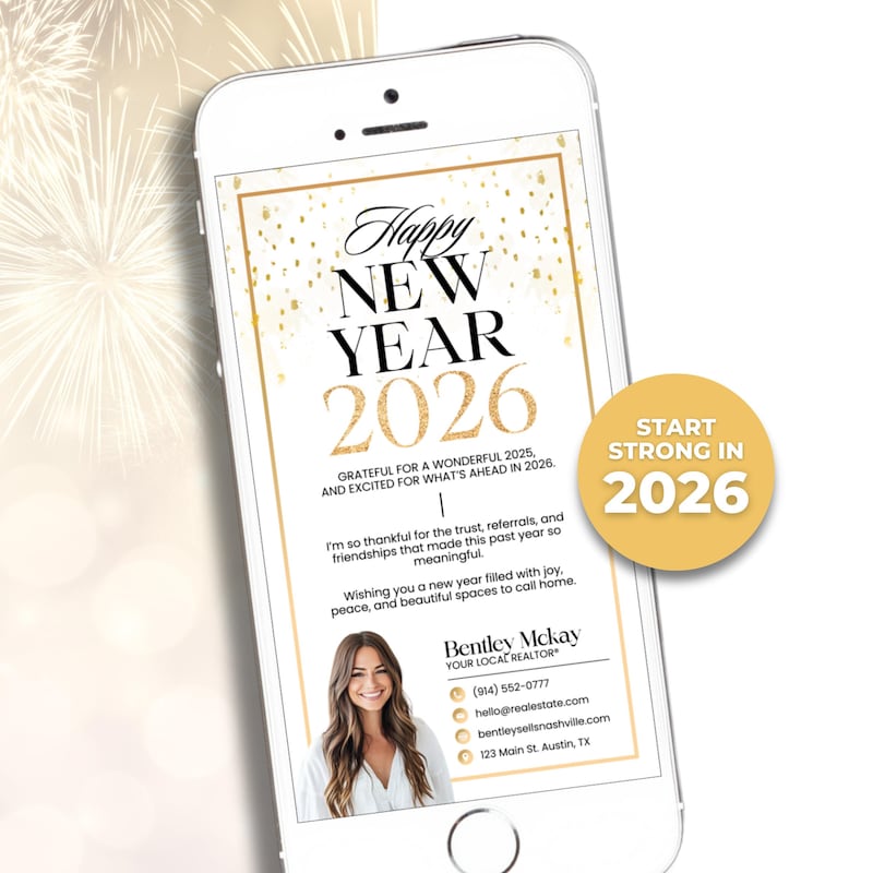 New Years Newsletter Card - Etsy