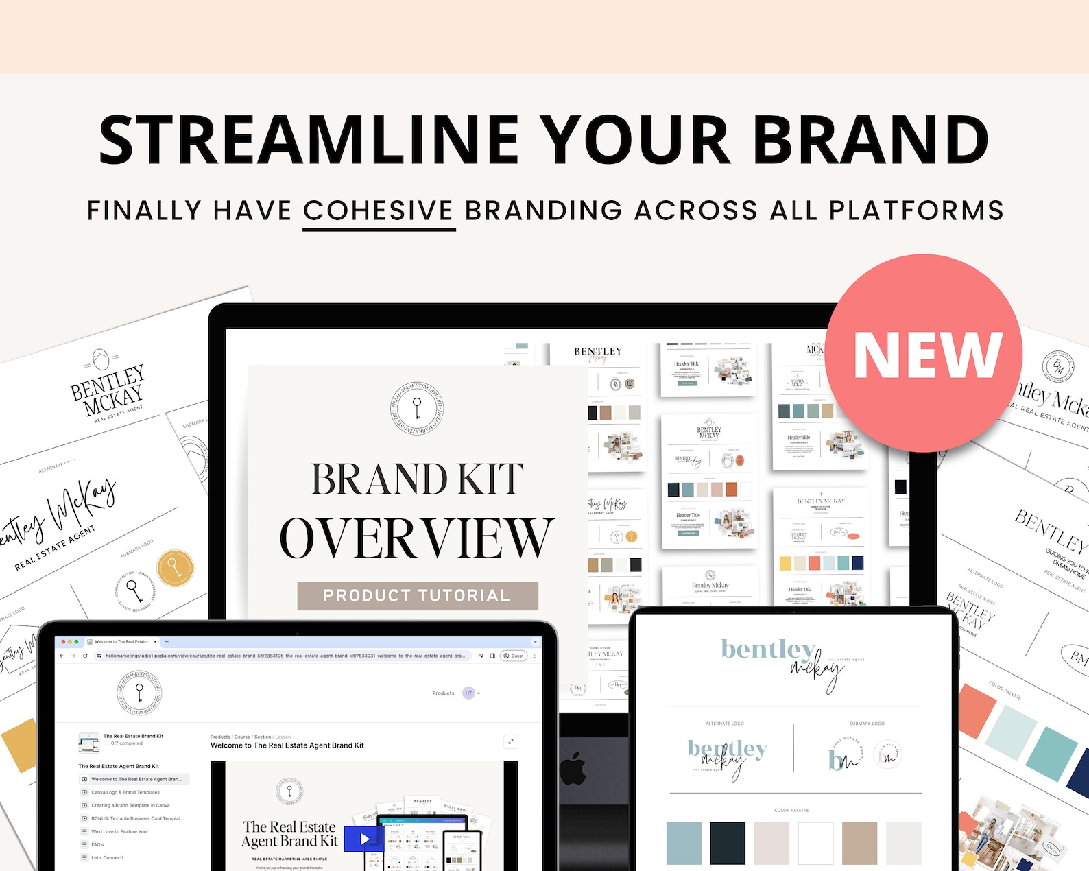 The Real Estate Agent Brand Kit | Pre-made Real Estate Logos | Real ...