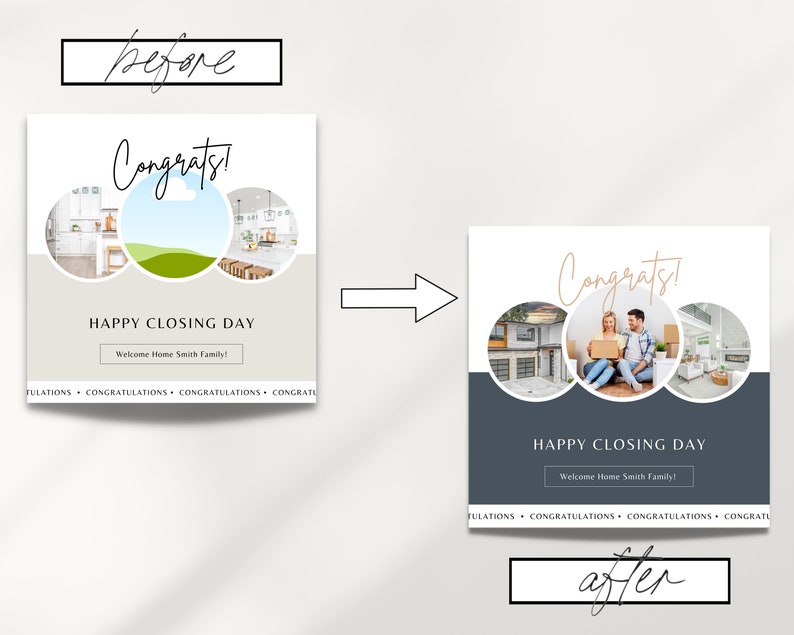 10 Closing Day Social Media Posts Social Media Real Estate - Etsy