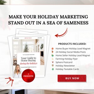 Christmas Real Estate Bundle | Real Estate Marketing Canva Templates ...
