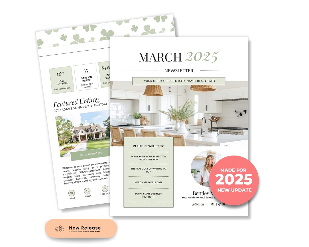 March Real Estate Newsletter | Real Estate Marketing | Real Estate ...